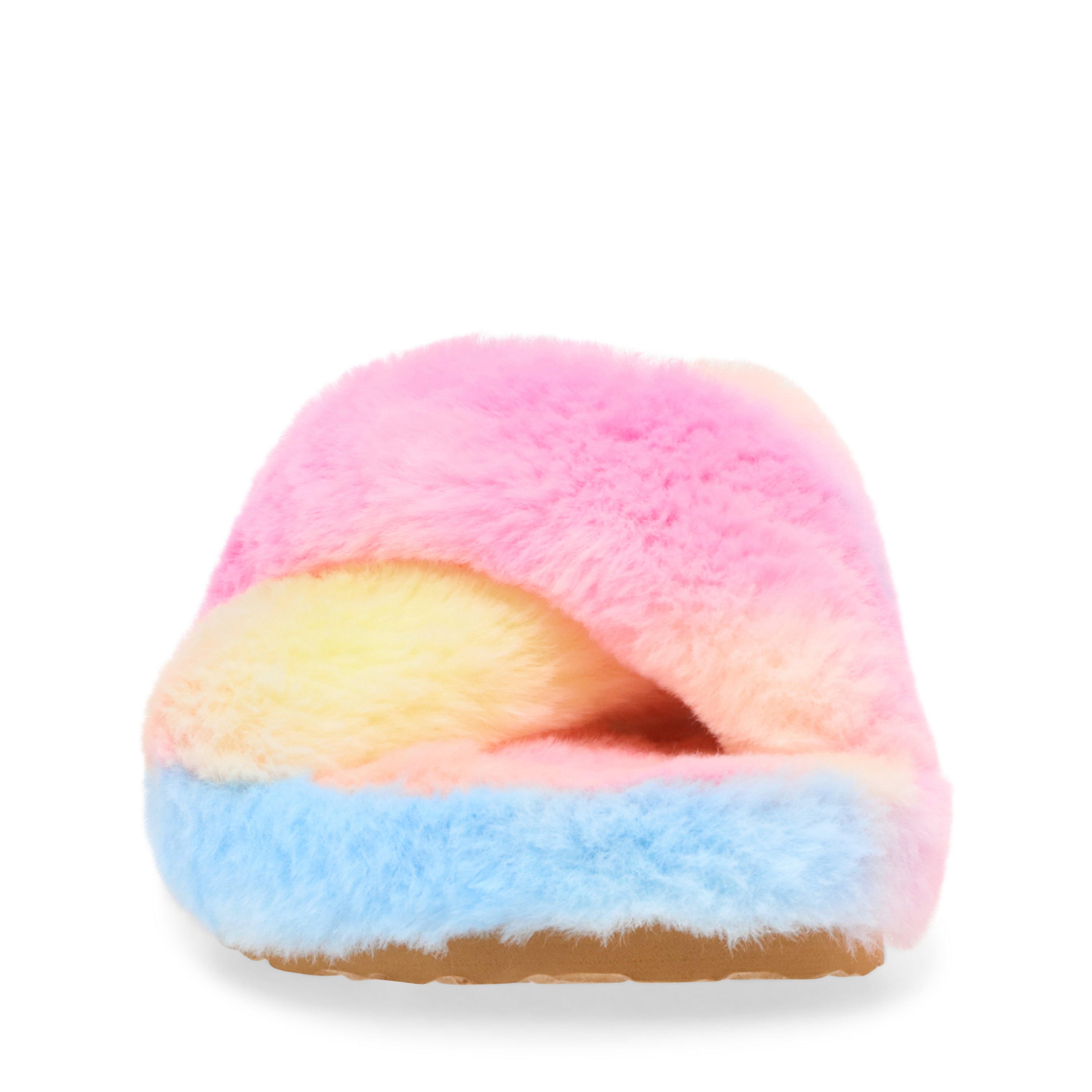 Buy Fuzed Pink Multi Flat Sandals Online in UAE | Steve Madden – Steve ...