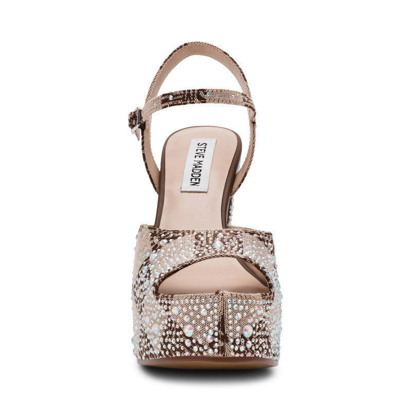 Shop Tandem-smr Brown Women's Heels Sandals Online in KSA – Steve ...