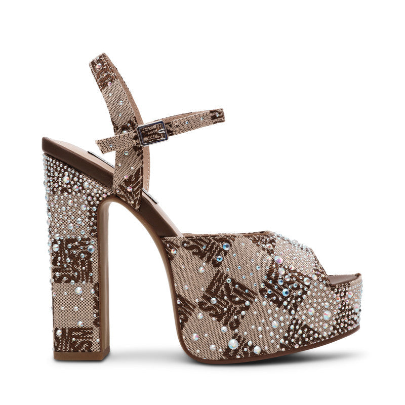 Shop Tandem-smr Brown Women's Heels Sandals Online in KSA – Steve ...